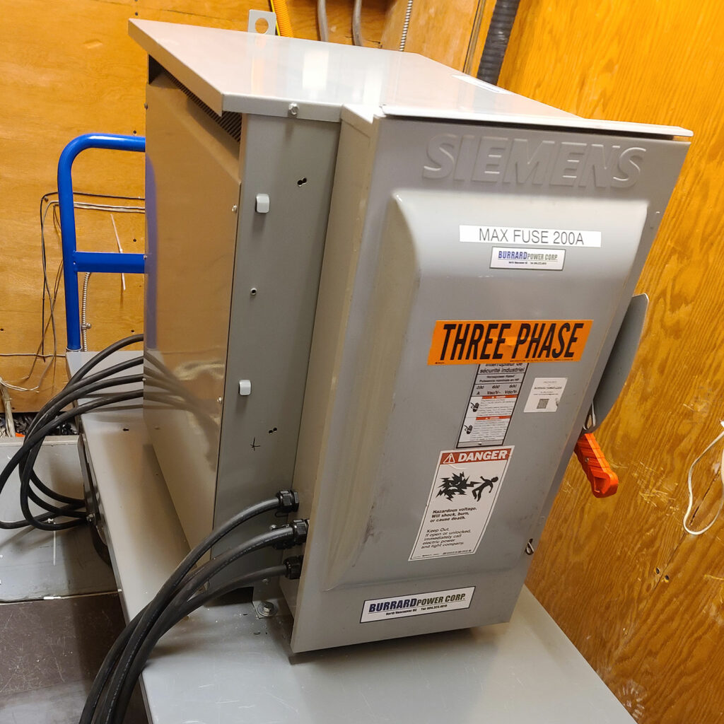 Transformer: B1 Basement Mechanical Rm, 400 Amp, Fortress - Burrard Power