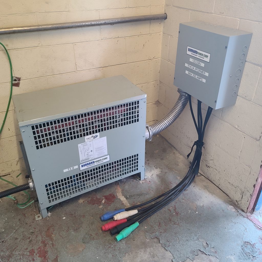 Transformer: Bunker Out Building Circus #8, 200 Amp, Molson - Burrard Power